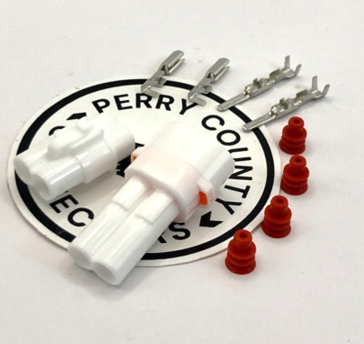 2 Pin Connector Plug Set Yamaha 6187-2171 6180-2181 Kawasaki Suzuki ...