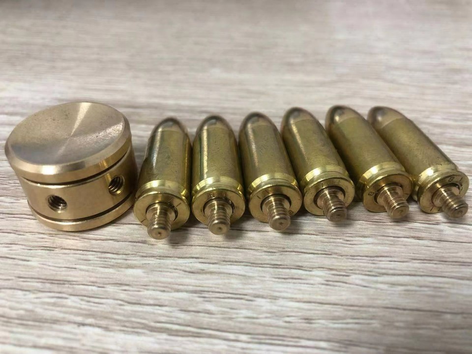 Brass Finger Spinner Hand Fidget Pocket EDC Desk Toy Top Revolver ...