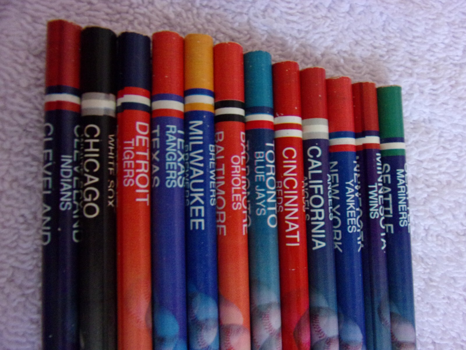 Vintage 1990s Lot of 12 MLB Baseball Team Pencils Unused/unsharpened | eBay