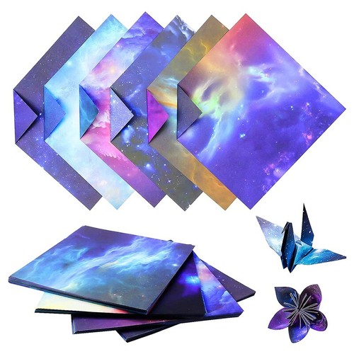 200 Sheets Galaxy Space Stars Pattern , Double Sided Colored for | eBay ...