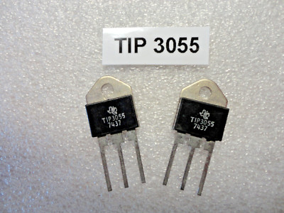 2X TIP3055 Texas Instruments, Original Stock, NPN TRANSISTOR 15A 60V ...