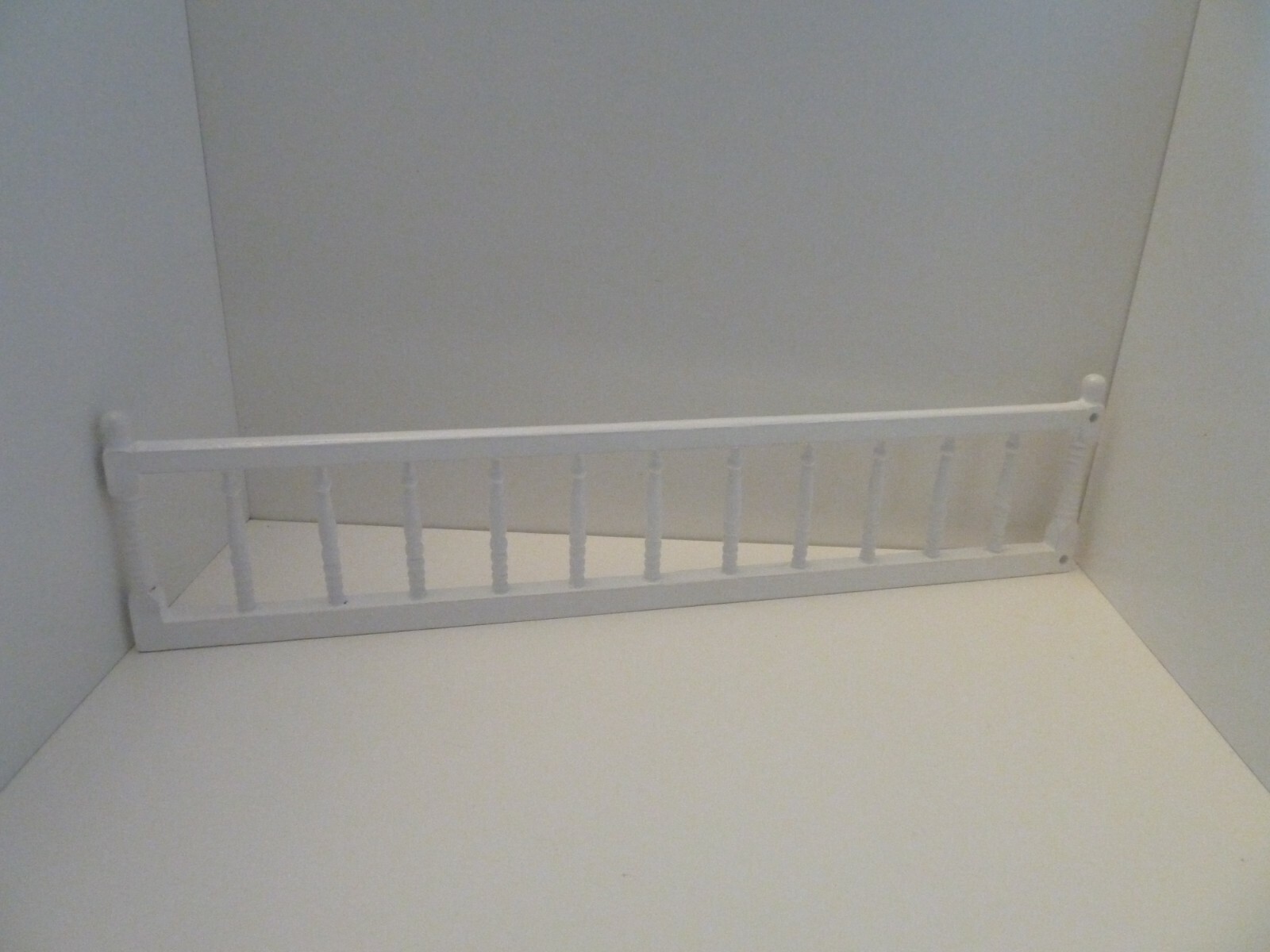 Dolls House Balustrade White Wooden Indoor or Outdoor Miniature 1:12th ...