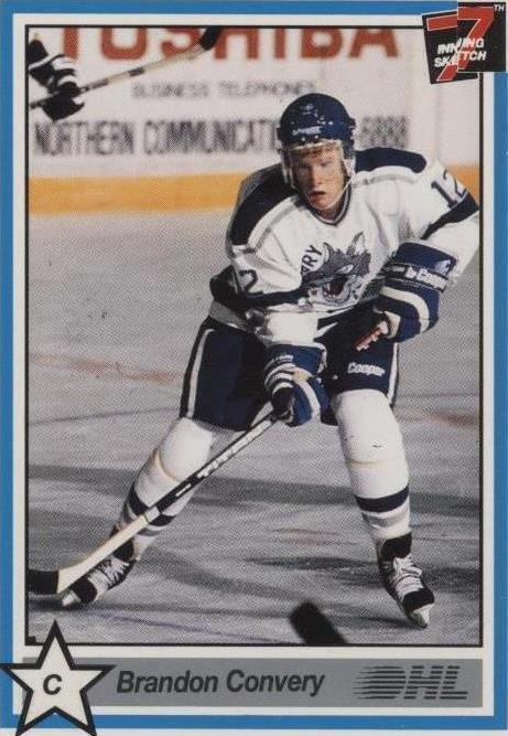 1990-91 7th Inning Sketch OHL - Brandon Convery #381 (RC) for sale ...