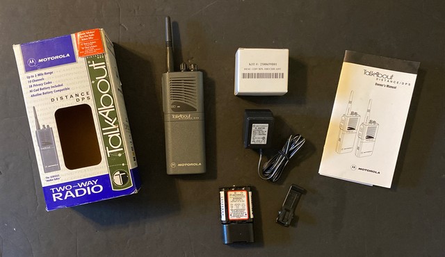 Motorola Talkabout Distance DPS 2 Way Radio Model P24SRV03G2AA for sale ...
