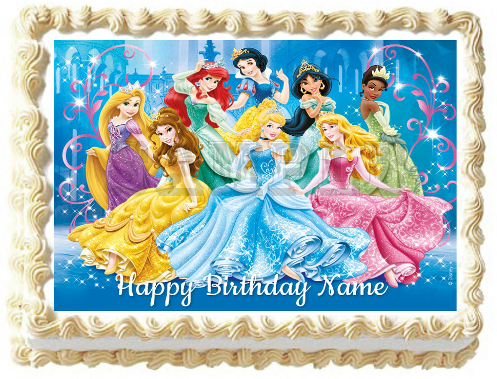Disney Princess Edible Cake Images