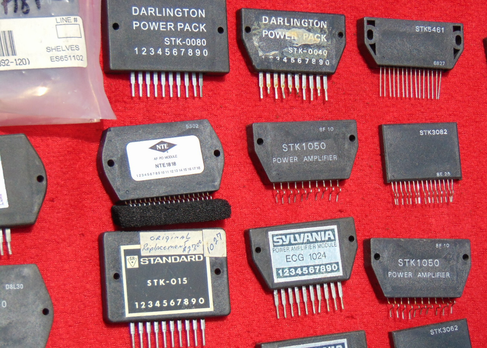 NOS LOT 29 pcs. STEREO IC POWER CHIPS SONY SANYO NTE GM SYLVANIA ...