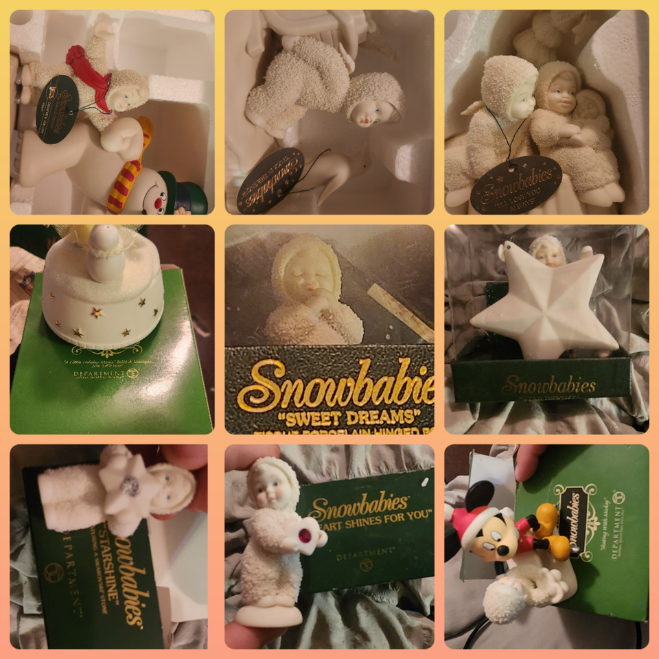 snowbabies dept 56 figurines Lot | eBay