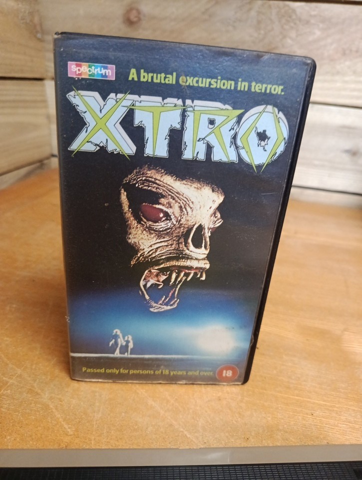 Xtro Small Box Ex Rental UK PAL VHS Horror Rare Polygram Spectrum Pre ...