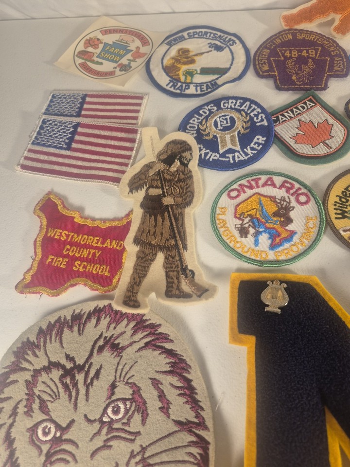 25 PATCHES: Odd & Unique Mixed Patch Lot Vintage Patches Ansd Pins | eBay