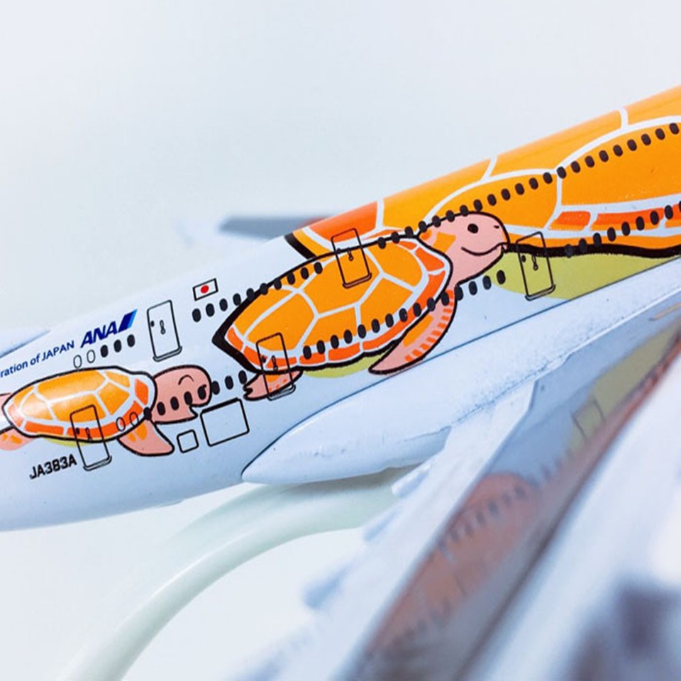 1/500 15cm Aircraft ANA Sea Turtle Painting A380 Alloy Diecast Plane ...
