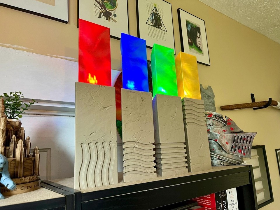 Fifth Element Stones with Remote Control LED Lights - 3D Printed ...