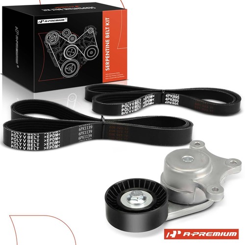 3Pcs Serpentine Belt Drive Component Kit for Ford Fusion 2010-2012 Edge ...