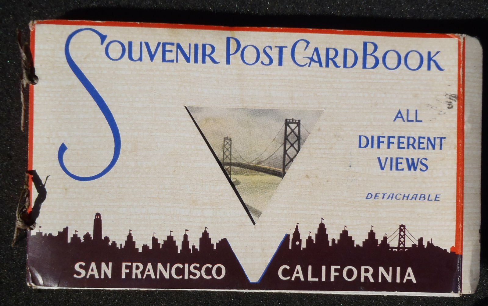 1949 Bar Dell Post Card Book Bardell 30 Postcards Postal History San ...