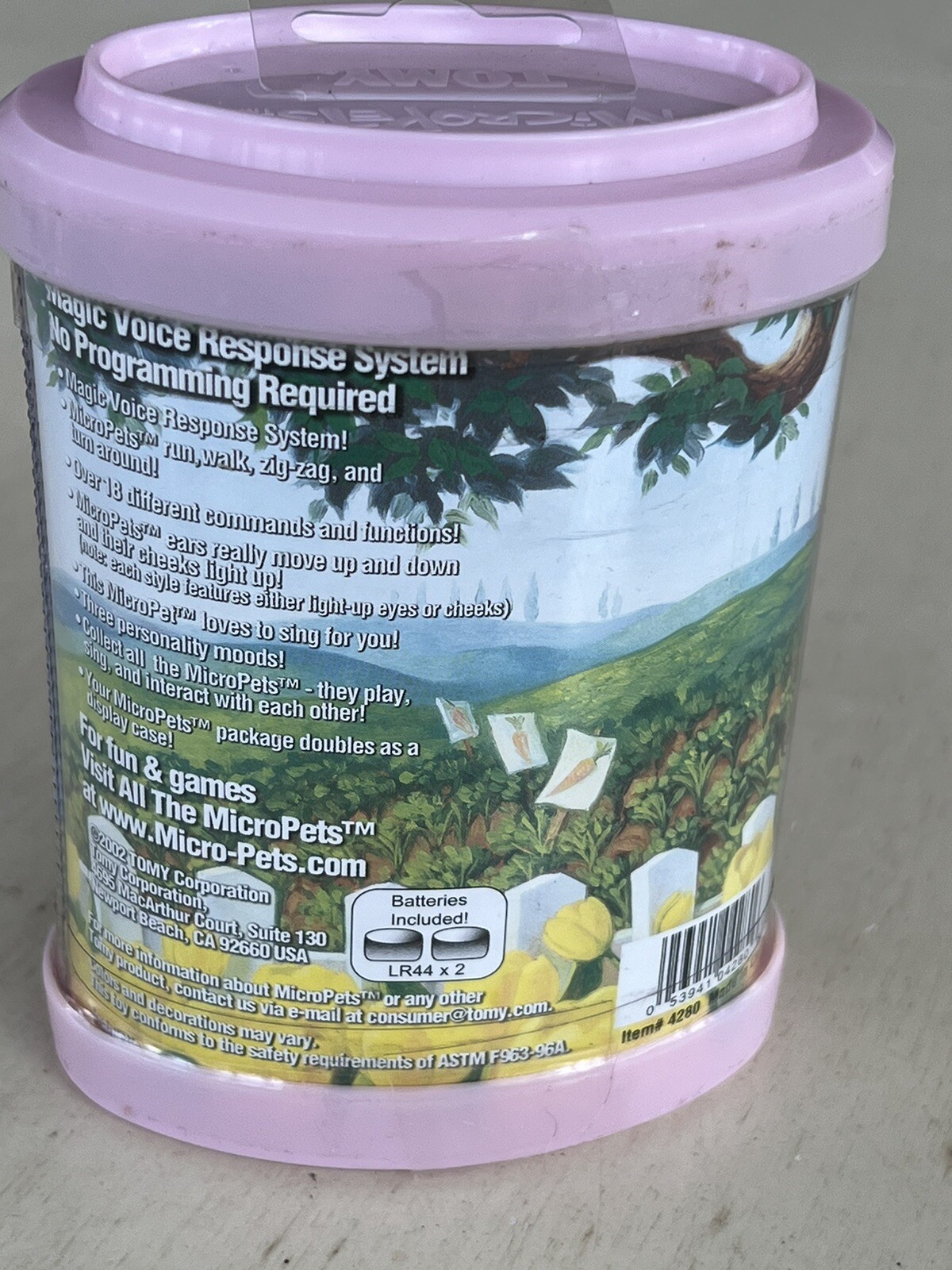 2002 TOMY Micropets Pink Bunny Limited Edition Voice Activated ...