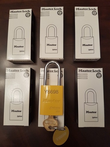 Master Lock Model 6835LFYLW Safety Lockout Padlock (Set of 6 locks) | eBay