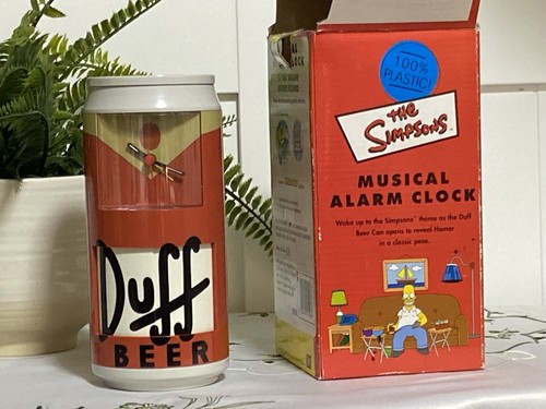 The Simpsons Duff Beer Can Alarm Clock 1999 | eBay