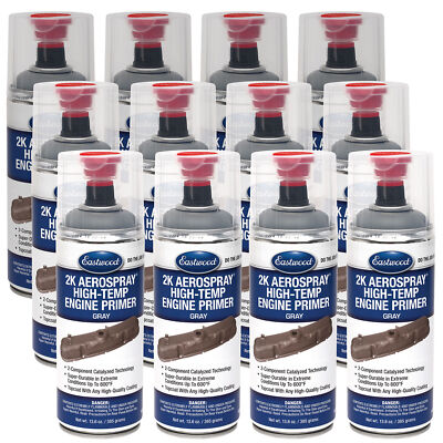 Eastwood 2K Aerospray High Temperature Engine Gray Primer 13.6 oz. 12 ...