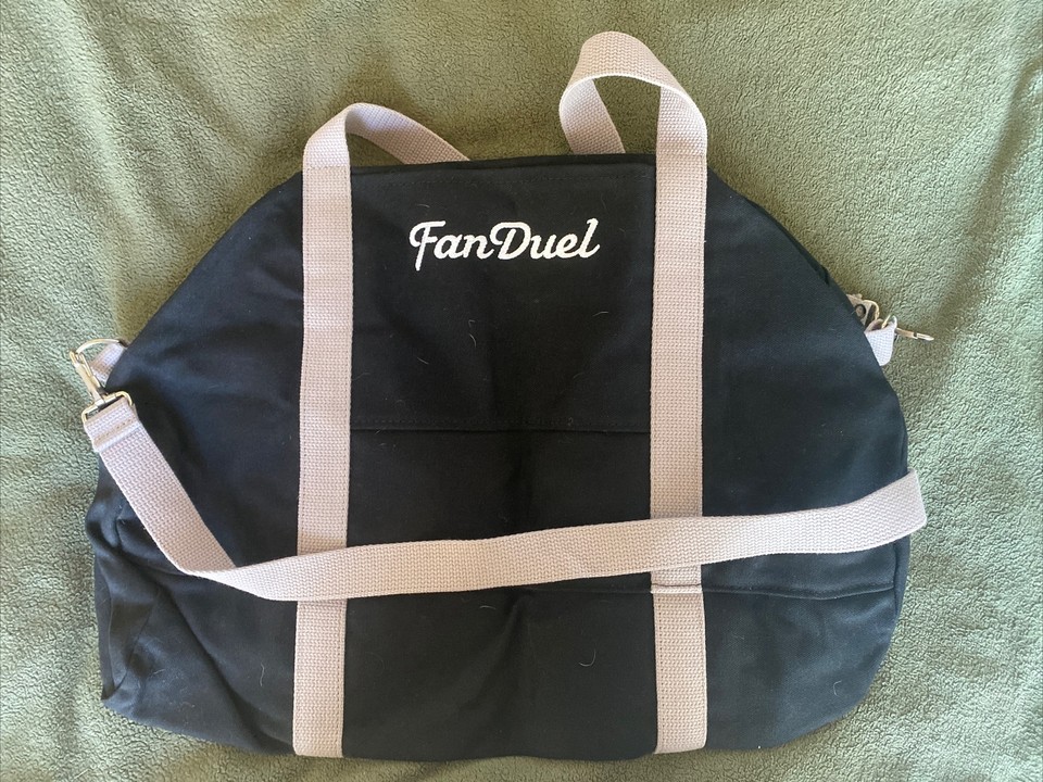 FANDUEL Brand New Duffle Bag Sports Duffel Bag in Black GYM BAG Fantasy ...
