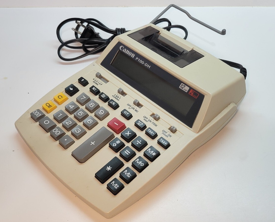 CANON P100-DH II 12 Digit Display Printing Desk Calculator | eBay