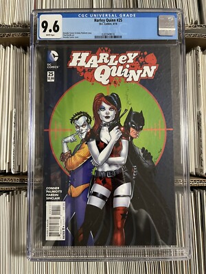 HARLEY QUINN 25 CGC 9.6 WHITE PAGES AMANDA CONNER VARIANT DC COMICS ...