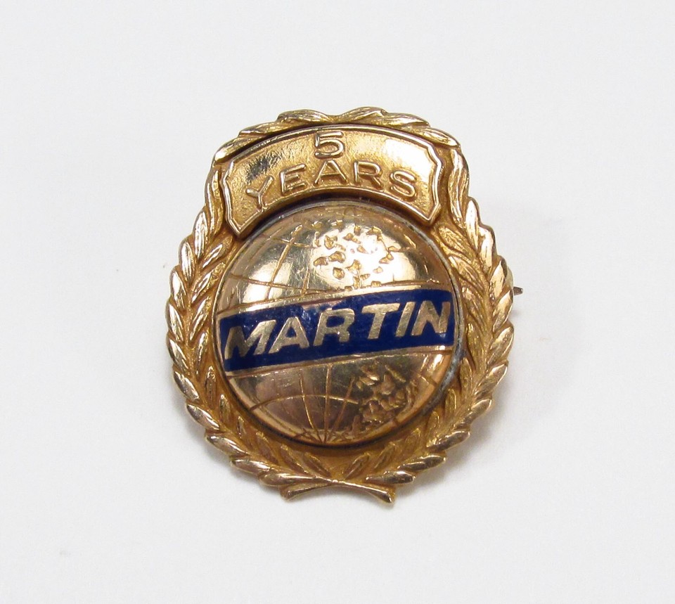 Vintage 1960s Martin Marietta USA 10K Gold Aviation Aerospace Service ...