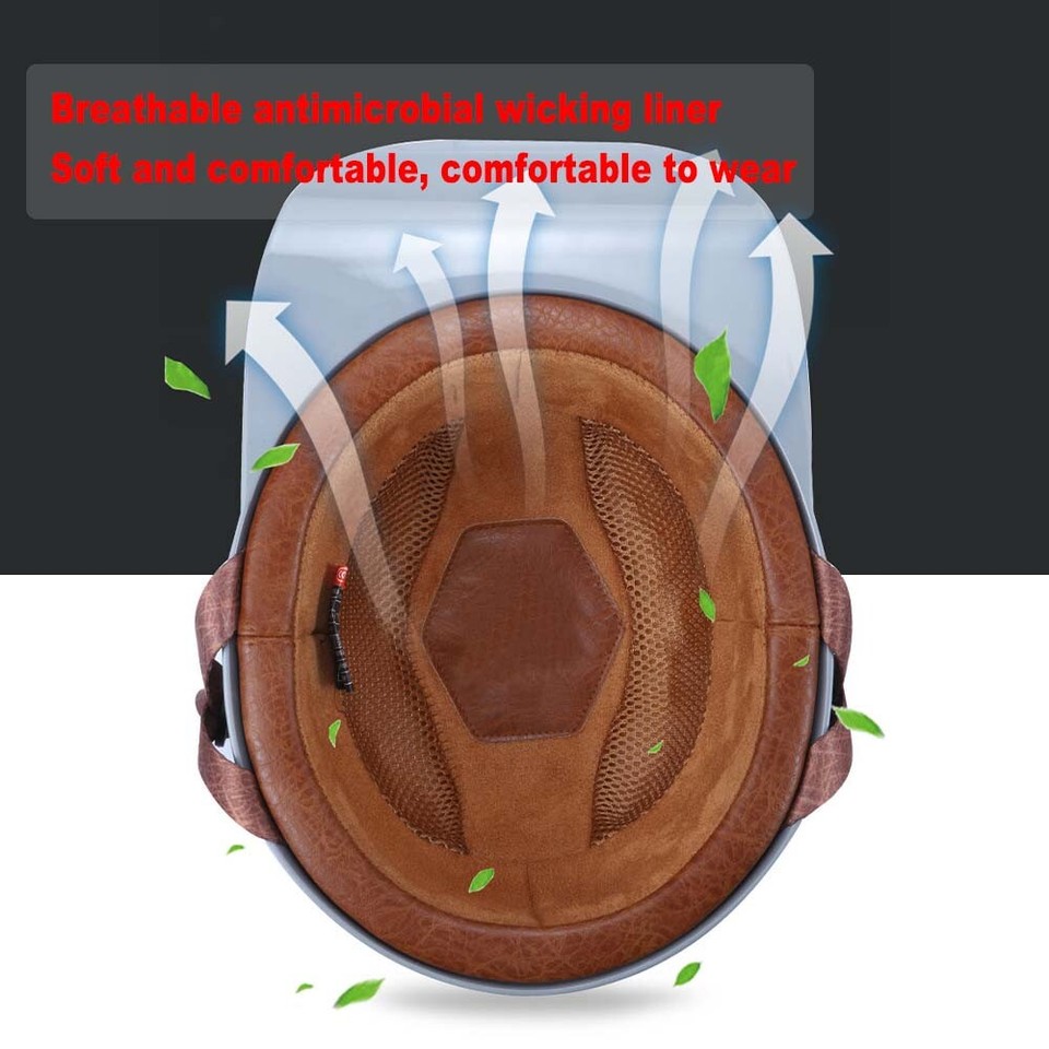 New Motorcycle Half Helmet Open Face Helmets Baseball Cap Helmet ...