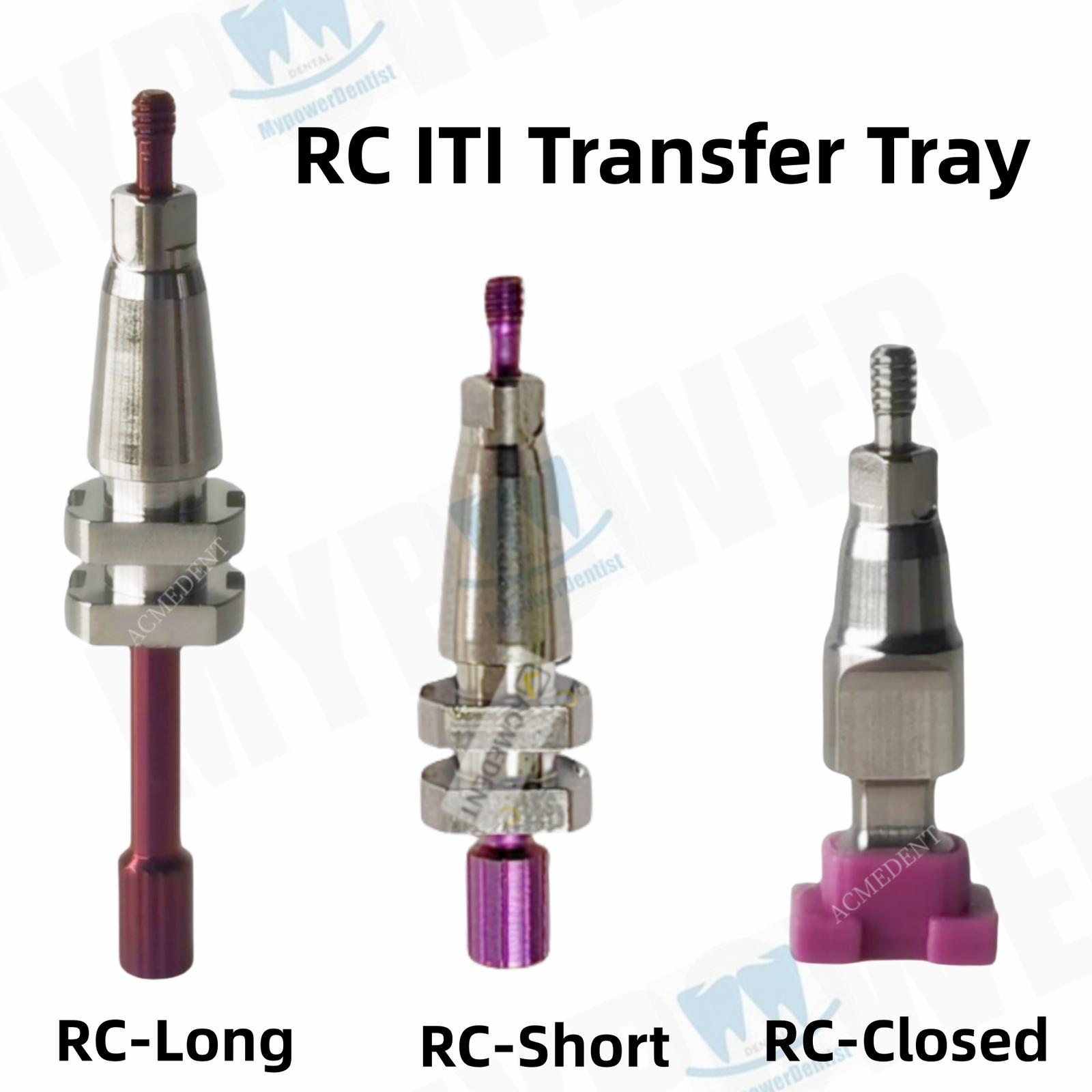 Dental RC Transfer Open/Closed Tray Plastic Impression Coping Fit ...
