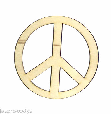 Peace Sign Unfinished Wood Shape Cut Out PS1057 Crafts Lindahl ...