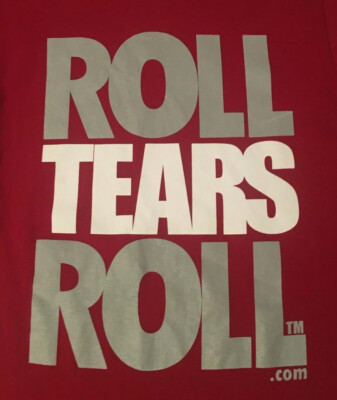NCAA UNIVERSITY OF ALABAMA CRIMSON TIDE ROLL TEARS SMALL RED T-SHIRT ...