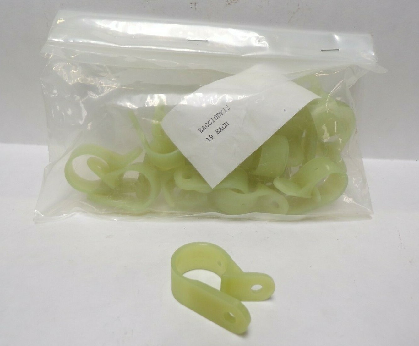 BOEING ,CABLE HANGER CLAMP NYLON, ADJUSTABLE, BACC10DK12, *LOT OF 19 ...