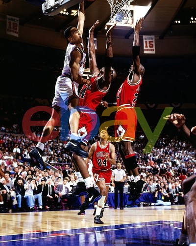 John Starks Dunks on Michael Jordan New York Knicks 8x10 NBA Basketball ...