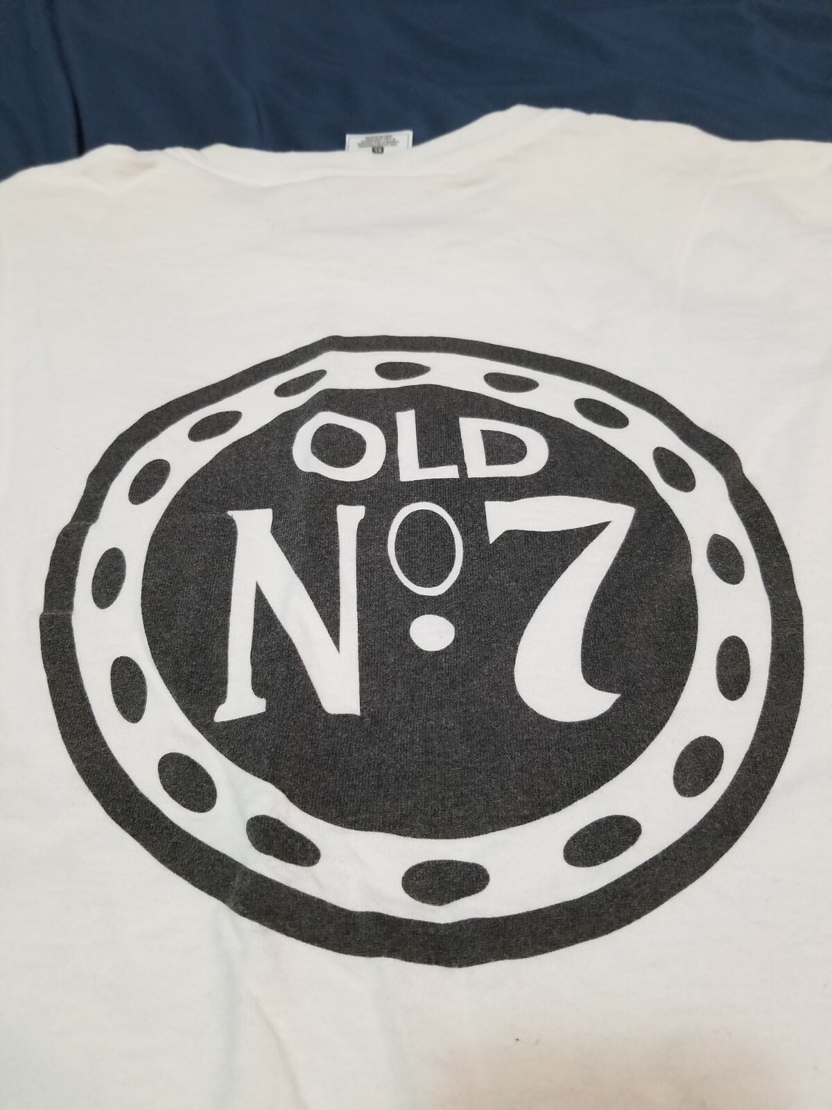 XL Jack Daniels Old No. 7 Shirt White Vintage - Gem