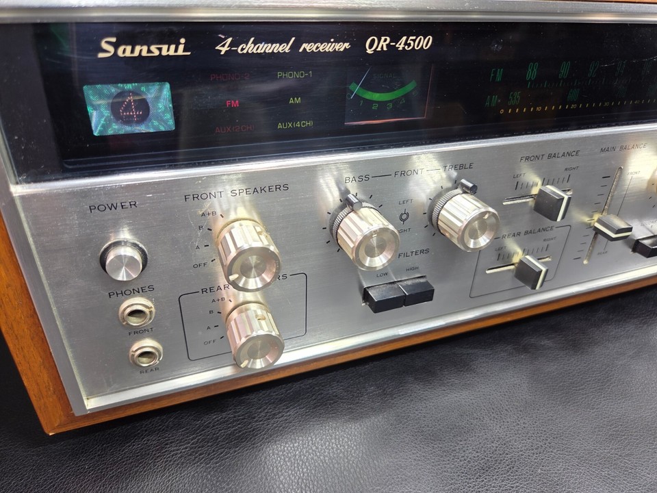 Vintage Sansui QR-4500 Quad 4 Channel Stereo Receiver AS IS VIDEO DEMO ...