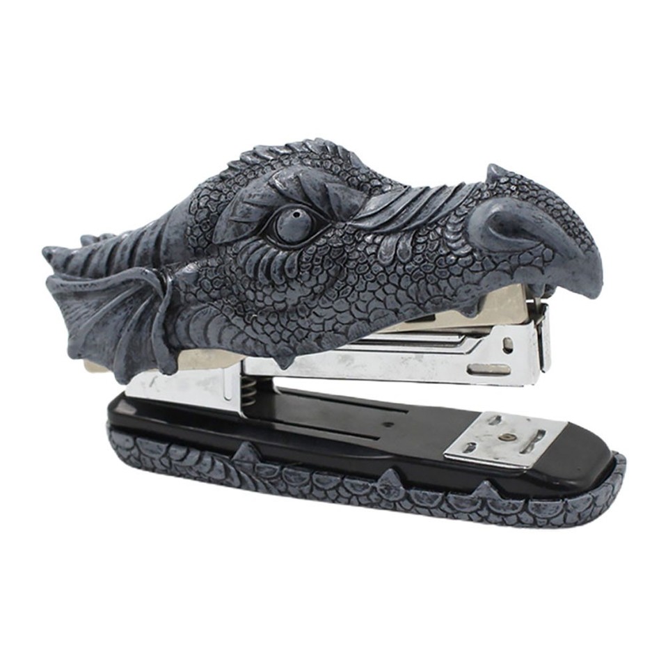 1pc Unique Resin Craft Decor Stapler Dragon Modeling Stapler Office ...