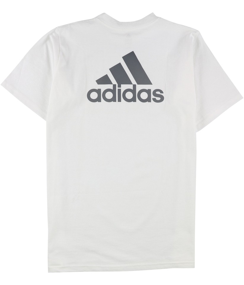 Adidas Boys Logo Graphic T-Shirt, white, Big Kids (8-20), L | eBay