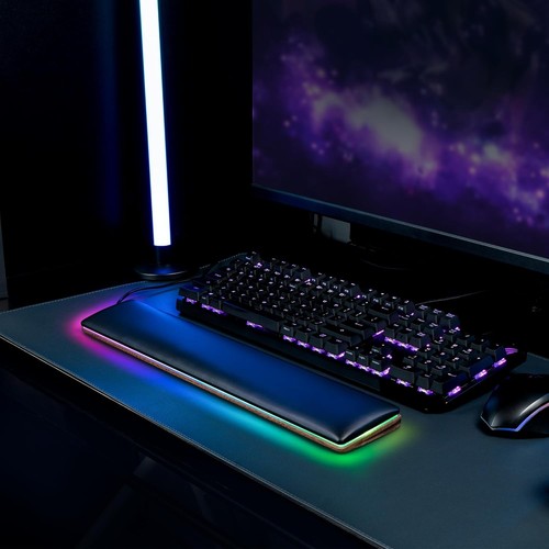 COLORCORAL Wrist Rest for Computer Keyboard Ergonomic RGB Walnut Medium ...