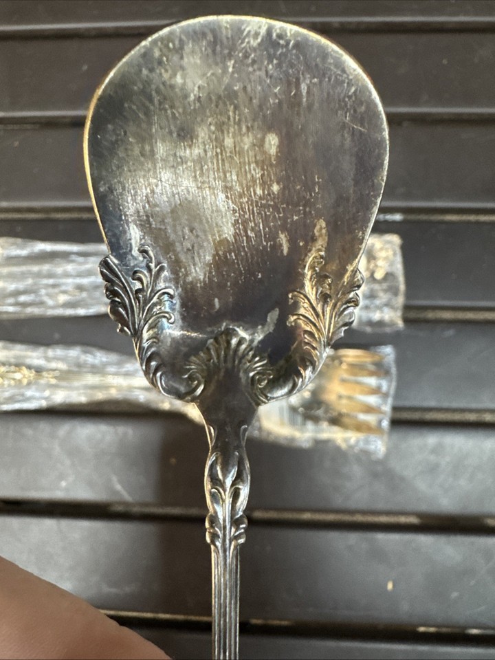 (2) Amston ATHENE Sterling Silver 8 1/8" Sardine Lettuce Serving Forks ...