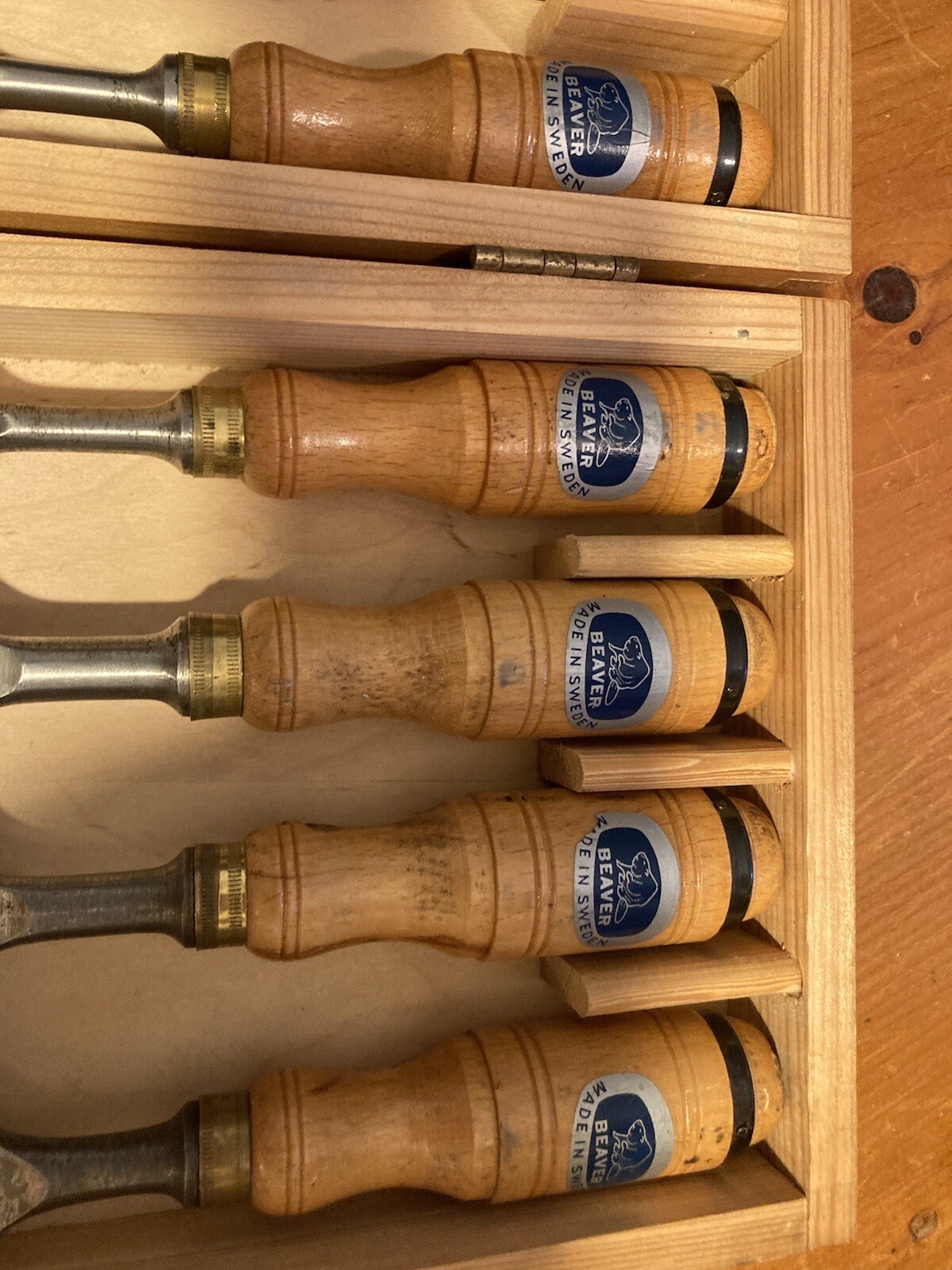 Beautiful set of 8 Beaver Chisels Eskilstuna, Sweden - Berg Vintage | eBay