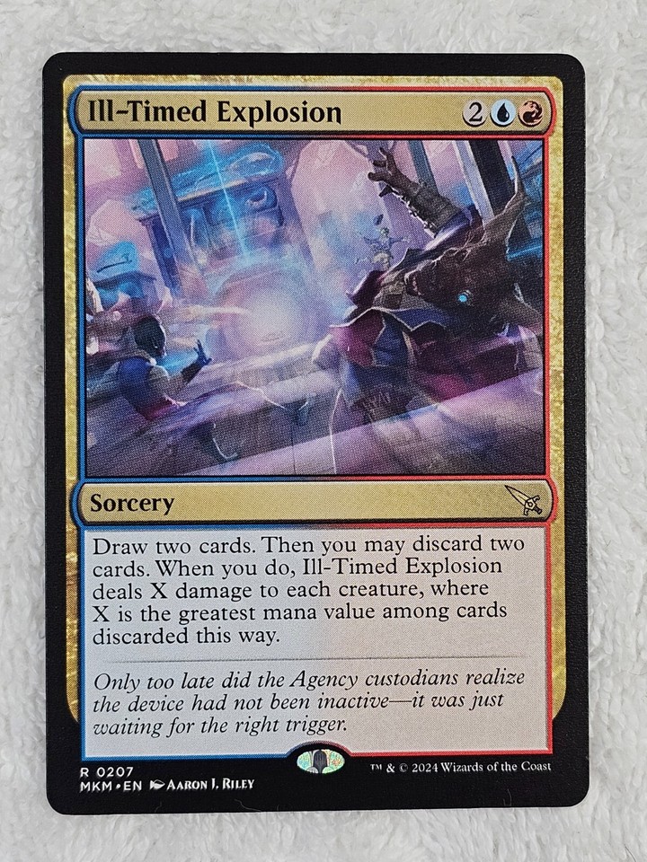 MTG Ill-Timed Explosion #207 Murders at Karlov Manor Magic Card Rare NM | eBay