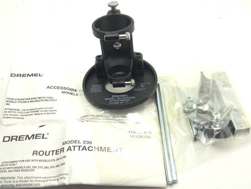 Dremel Router Attachment With Manual for 275 285 395 Etc. Model 230 NEW ...
