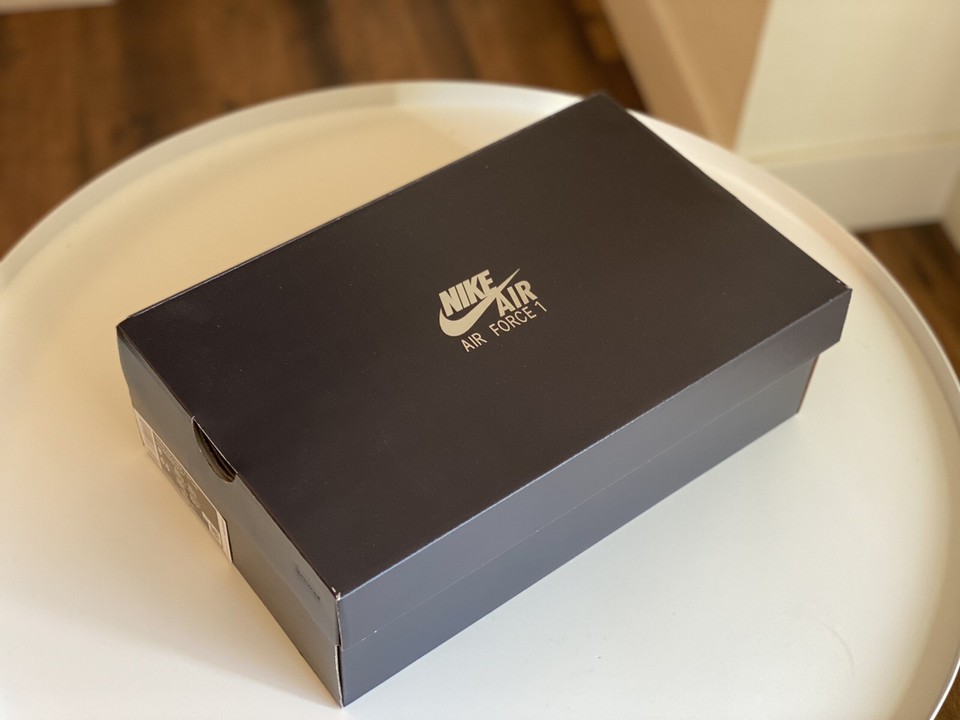 Nike Air Force 1 ‘07 LV8 Sail Denim Swoosh BOX ONLY | eBay