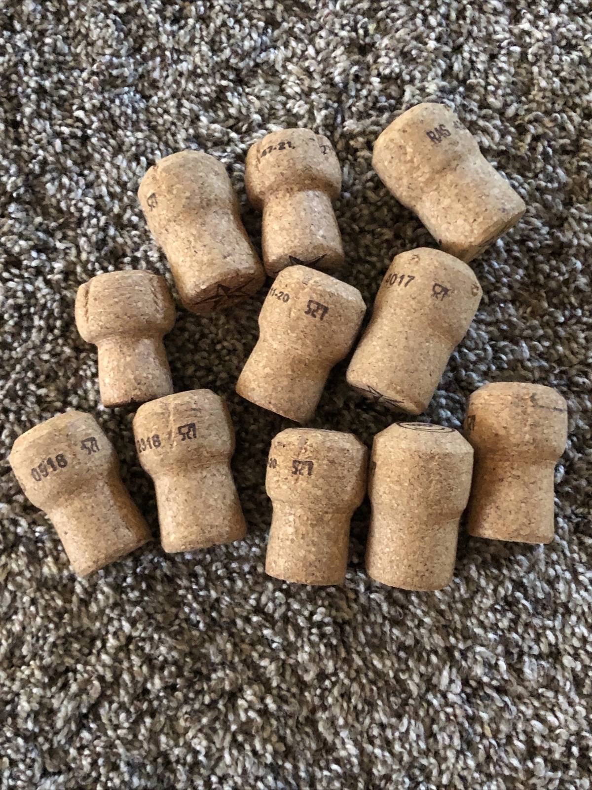 11pcs CORKS From Tosti Asti These Have No Holes In Top And Were Hand ...