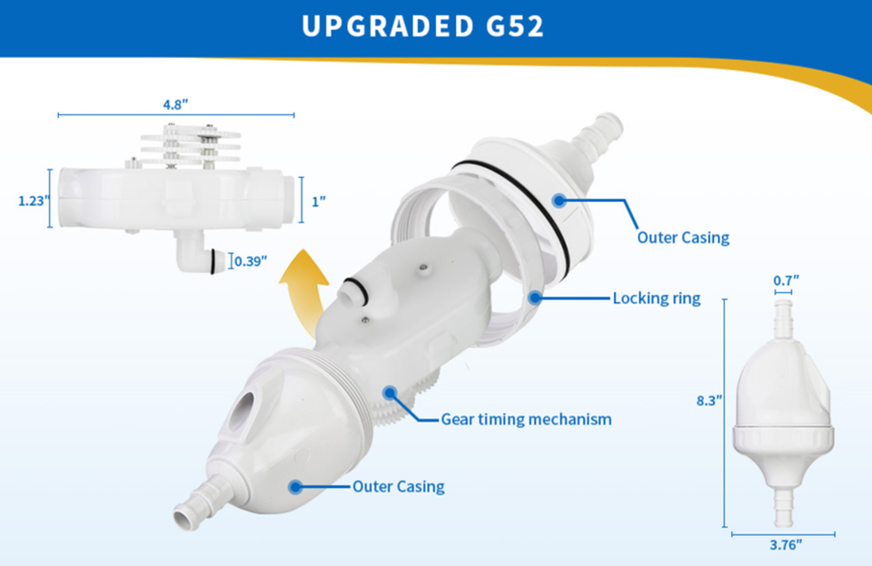G52 Backup Valve for Polaris Pool Cleaner 180 280 380 480 3900 ...