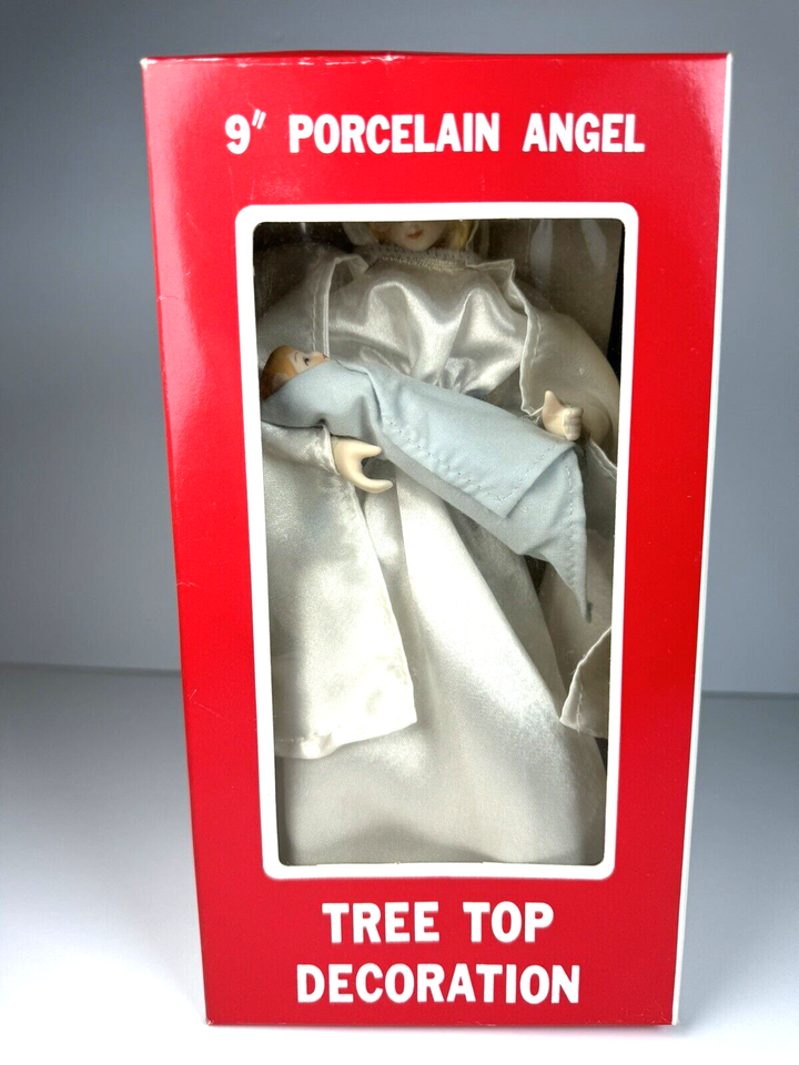 Vintage NOS Mary Holding Jesus Tree Topper Boxed 9” RARE HTF Lighted | eBay