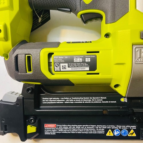 Ryobi One+ 18V Gauge Cordless Airstrike Brad Nailer P321 Tool Only | eBay