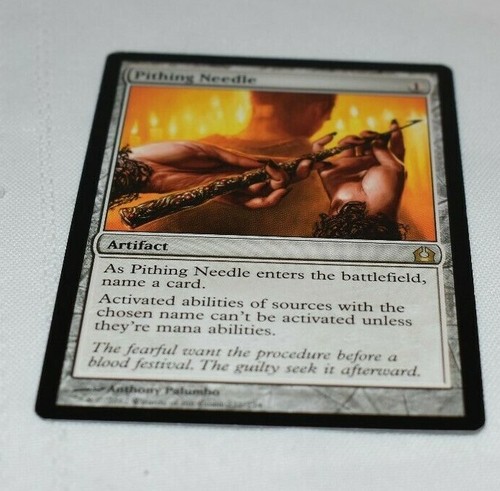 MTG CARD: PITHING NEEDLE from Return To Ravnica set | eBay