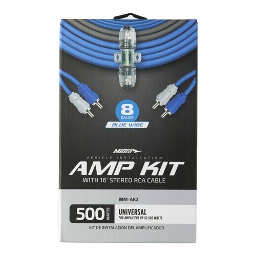 Metra WM-AK2 680 Watt 8 Gauge Amp Installation Kit | 8 AWG | Single ...