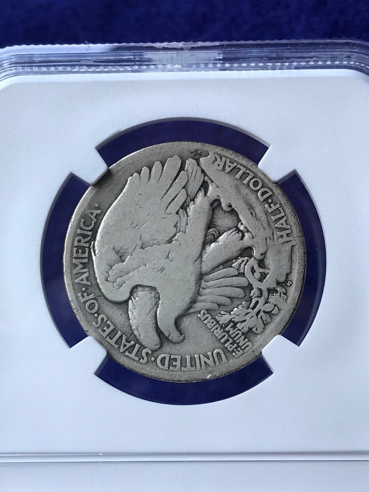 1921-S WALKING LIBERTY HALF DOLLAR 50c "SEMI-KEY COIN" *NGC VG 8 VERY ...