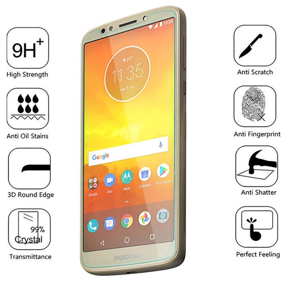 3-PACK [BISEN] Screen Protector Tempered Glass Shield For Motorola Moto ...