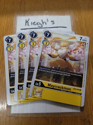 Digimon - Maycrackmon x4 *BT4-045 C* | eBay